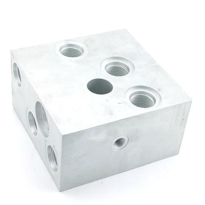 China Metall CNC-Service Machinenaufbereitung Aluminiumventil Hydraulik Manifold Block zu verkaufen