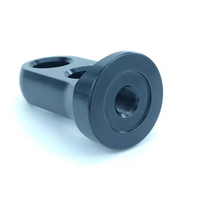 Cina Lavorazione CNC di precisione su misura Anodizzante parti in alluminio nero con rivestimento in polvere nera in vendita