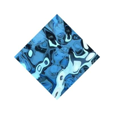 Cina L'ondulazione dell'acqua ha timbrato parete materiale della cicatrice della decorazione del rivestimento della lamiera sottile di acciaio inossidabile di PVD l'anti in vendita