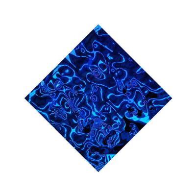 Cina pannelli per soffitti decorativi di colore personalizzabile di dimensione dello strato di acciaio inossidabile dell'ondulazione dell'acqua di colore dell'oro di 0.25mm in vendita
