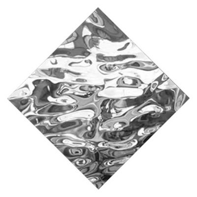 Cina pannelli per soffitti decorativi di colore personalizzabile di dimensione dello strato di acciaio inossidabile dell'ondulazione dell'acqua di colore dell'oro di 0.25mm in vendita