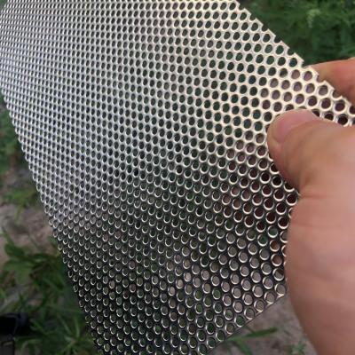 China Mill Edge Decorative Stainless Steel Sheet 0.12 Inch Hole Metal Mesh Sheet for sale