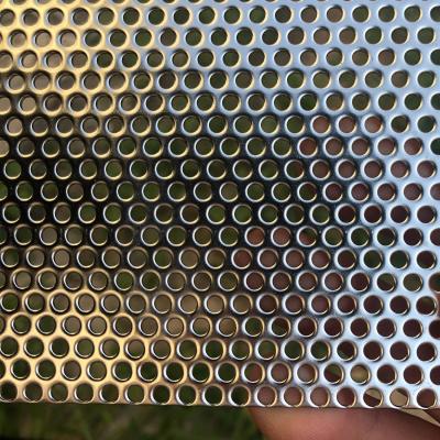 China Mill Edge Decorative Stainless Steel Sheet 0.12 Inch Hole Metal Mesh Sheet for sale