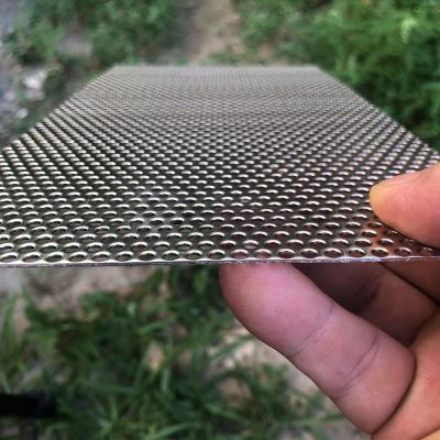 China Mill Edge Decorative Stainless Steel Sheet 0.12 Inch Hole Metal Mesh Sheet for sale