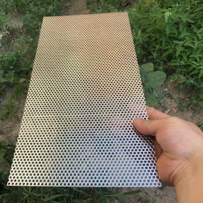 China Mill Edge Decorative Stainless Steel Sheet 0.12 Inch Hole Metal Mesh Sheet for sale