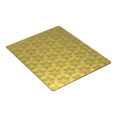 Cina Lo specchio ha inciso lo strato decorativo del rivestimento della parete dell'oro dello strato di acciaio inossidabile in vendita