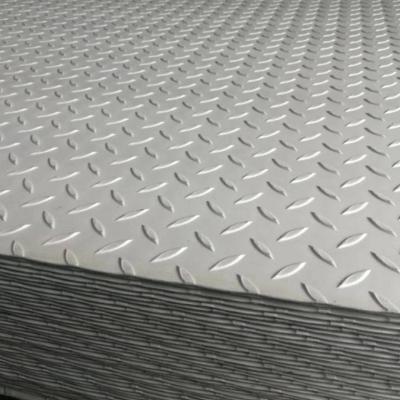 China Anti Slide Checkered Decorative Stainless Steel Sheet 1.5mm 2.0mm Stamped Plate for sale