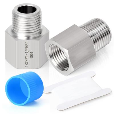 China Round Stainless Steel Pipe Fittings NPT Reducing Cast Pipe Adapter Fitting for sale