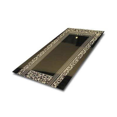 Cina Strato decorativo di acciaio inossidabile di colore dorato della decorazione 1500mm per le cabine dell'elevatore in vendita