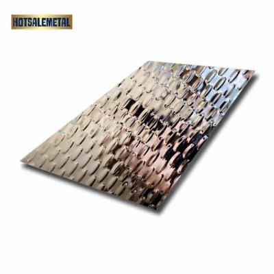 Cina BA 0-3mm Ss304 lamiera di acciaio inossidabile martellata lamiera metallica decorativa in vendita