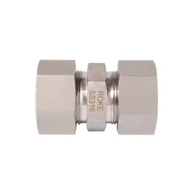 China Single Ferrule Compression Fitting Stainless Steel Light 6L-42L Hydraulic Fittings Hydraulic Tube Fitting for sale