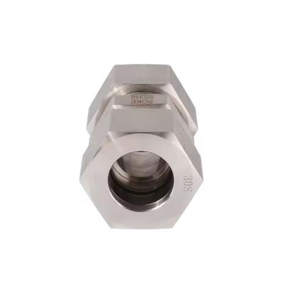 China Single Ferrule Compression Fitting Stainless Steel Light 6L-42L Hydraulic Fittings Hydraulic Tube Fitting for sale