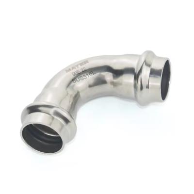 Cina Cina Fittings per tubi in acciaio inossidabile Produttore Fittings per gomiti in acciaio inossidabile a 90 gradi in vendita