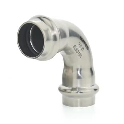 Cina Cina Fittings per tubi in acciaio inossidabile Produttore Fittings per gomiti in acciaio inossidabile a 90 gradi in vendita