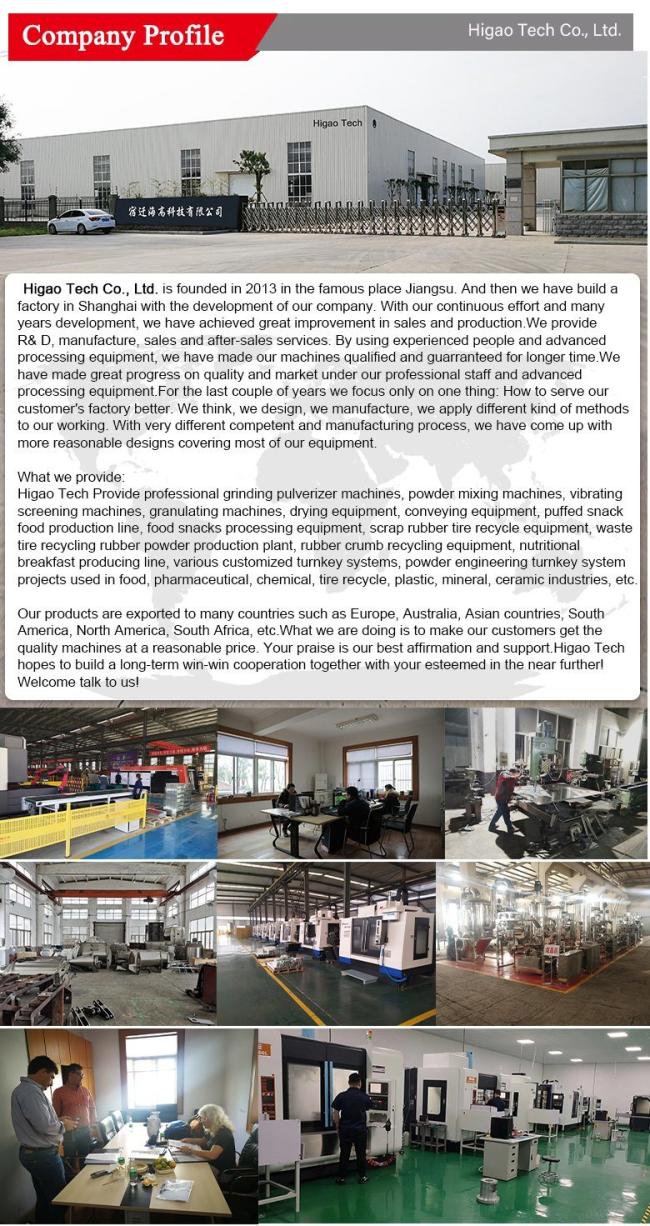 Industrial Food Continuous Ploughshare Mixer for Chemical