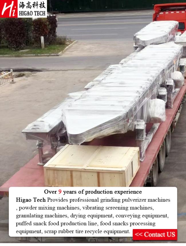 Horizontal Centrifugal Airflow Vibrating Screen for Sieving Light Powder
