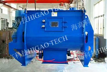 double shaft paddle mixing machine