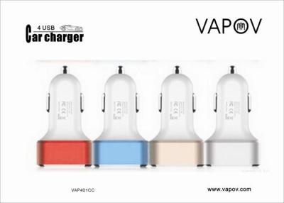中国 高出力 6.4A スマートな 4 は iphone6 ipad のための USB 車の充電器を左舷に取ります 販売のため