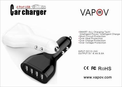中国 5V 9.6A の高い発電 USB 車の充電器、4 は普遍的な携帯電話 USB 車の充電器を左舷に取ります 販売のため