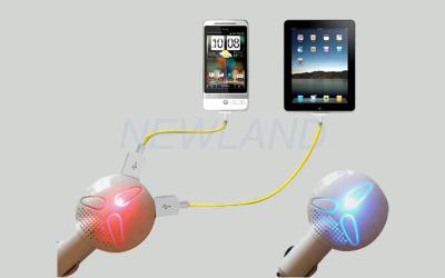 Cina 12v - ossigeno Antivari del caricatore dell'automobile di USB della doppia porta 24v per iPhone6/6Plus in vendita