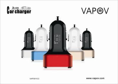 Cina addebito rapido del caricatore dell'automobile di USB del porto 5.1A 3 il iPhone, iPad, galassia Note3 di Samsung in vendita