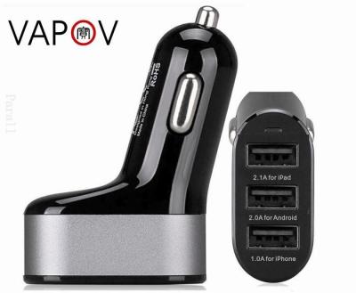 Cina Spari la forma 5,1 un caricatore ad alta velocità dell'automobile di USB di 3 porti, caricatore su ordinazione del cellulare dell'automobile in vendita
