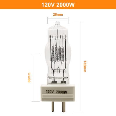 Cina lampadina della televisione del film dello studio della fase della lampadina della sostituzione della lampada al quarzo di 2000w 120V in vendita