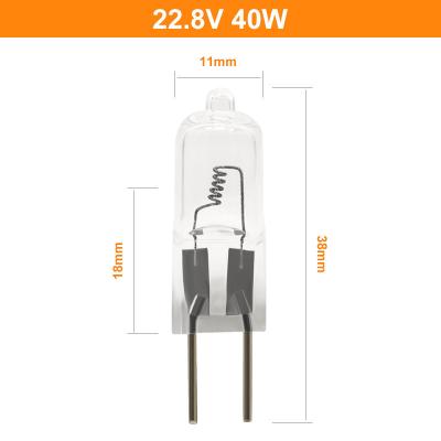 China 22.8V 40w Halogen Bulb G6.35 Quartz Iodine Lamp OSRAM 64291 XIR Replacement for sale