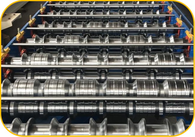 Rollers of the double layer machine