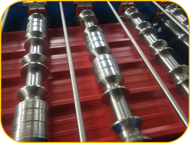 Roller station of double layer machine