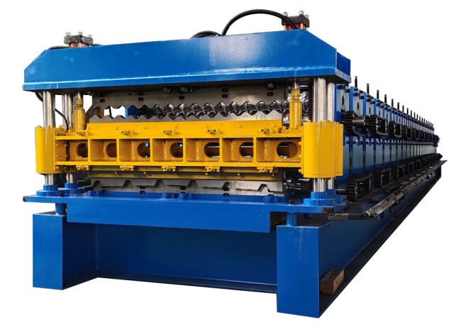 Double layer metal roofing machine