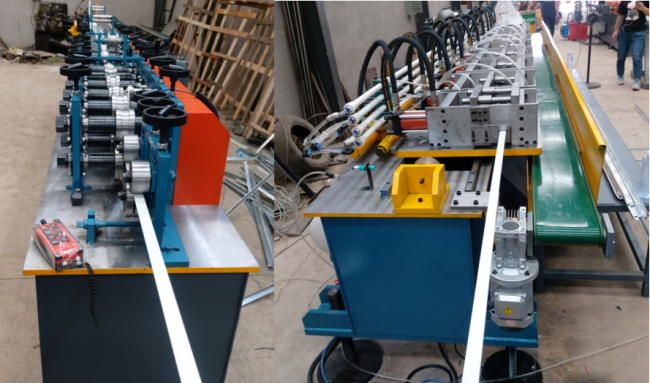 Main runner T bar rolling forming machine