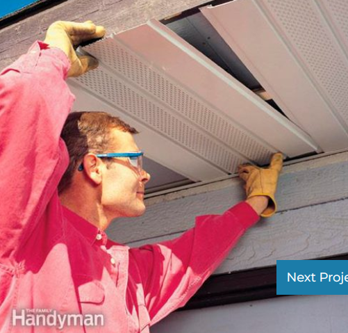 Soffit panel installtion 