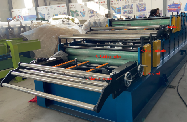 Leveling part of the double layer machine
