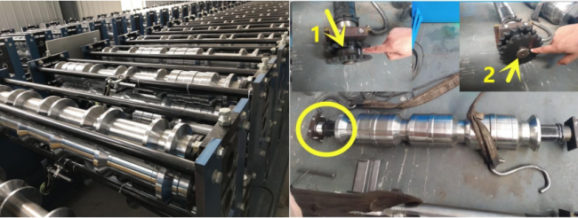 Shaft design of the metal rolling machine