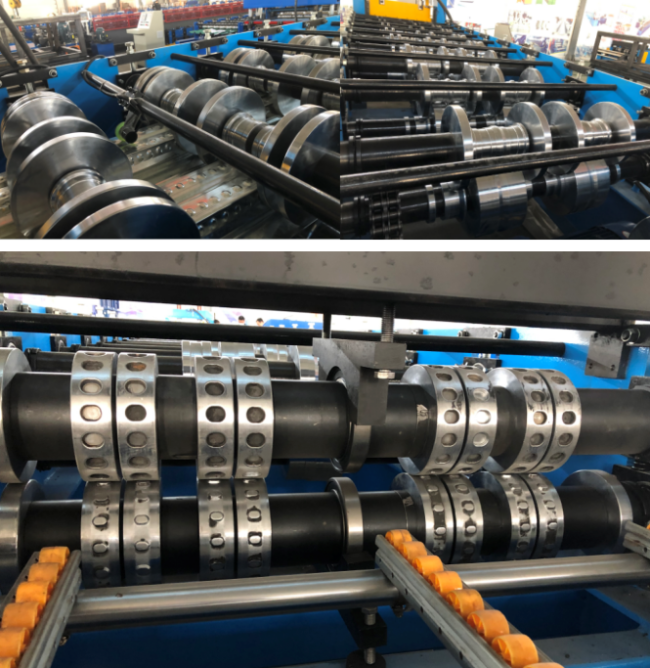 Metal decking rolling forming machine