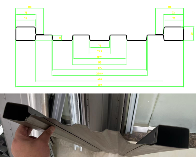 profle de dessin de panneau de camion