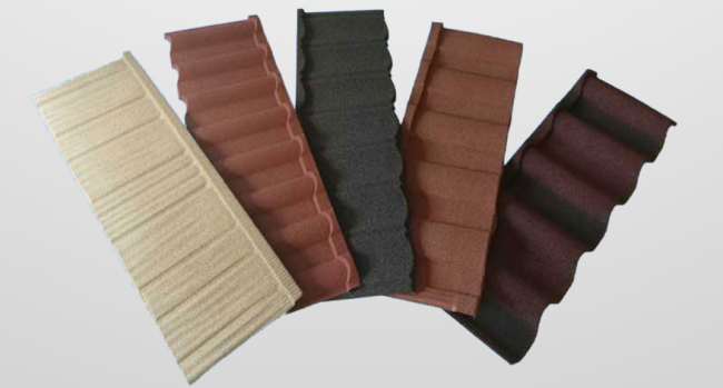 Stone coated tile