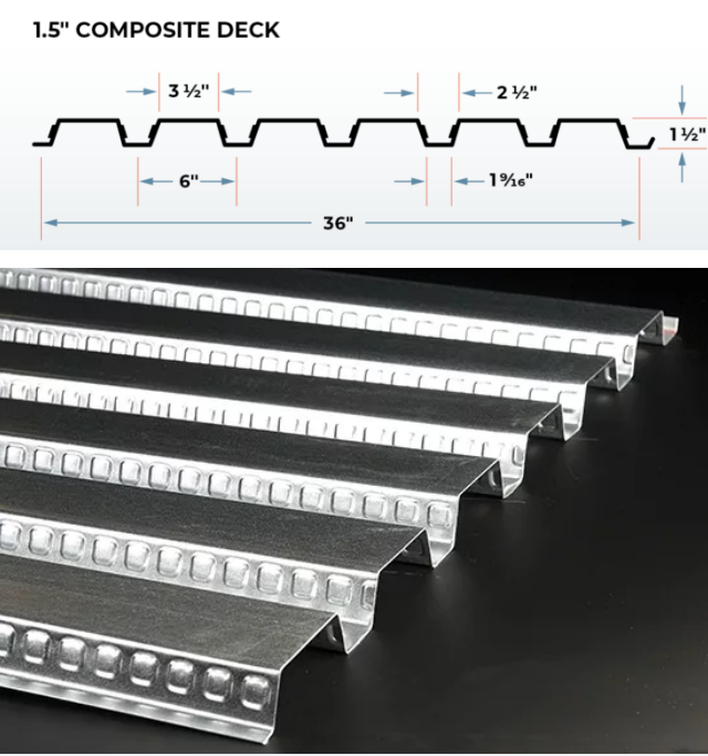 Composite Deck drawing profile