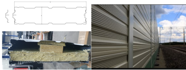 Sound stop aluminum panels rolling forming machine