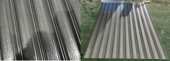 shutters with embossing