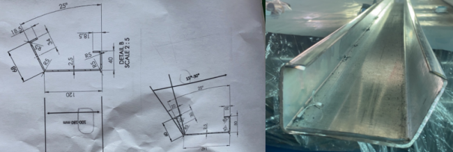 Example steel profile configuration