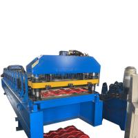 China Metal 0.8mm Glazed Tile Roll Forming Machine For Ppgi for sale