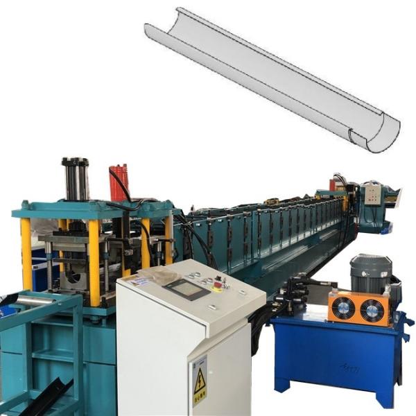Half Round Down Spout Machine Rain Gutters Rolling Forming
