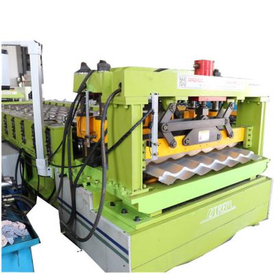 China Monterry Tile Metal Step Tile Roofing Sheet Rolling Forming Machine for sale