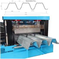 China Metal Floor Decking Rolling Forming Machine For Russian for sale
