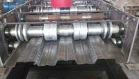 China Aluminum Galvanized Floor Deck Roll Forming Machine Width With Pre - Cutting for sale
