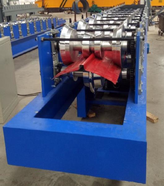 4kw High Performance Ridge Cap Roll Forming Machine For Seamless Roofing System