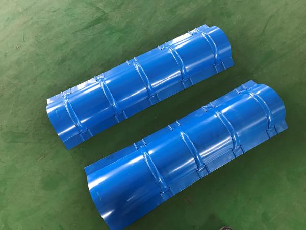 4kw High Performance Ridge Cap Roll Forming Machine For Seamless Roofing System