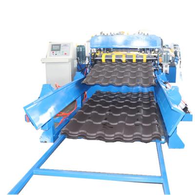 China Glazed tile roof panel rolling forming machine for sale